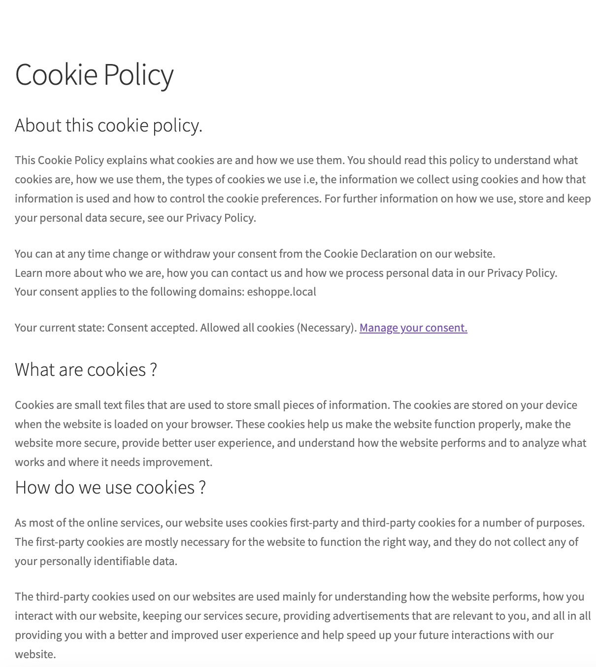 Requirements for a GDPR Compliant Cookie Policy - WebToffee Requirements for a GDPR Compliant Cookie Policy - WebToffee
